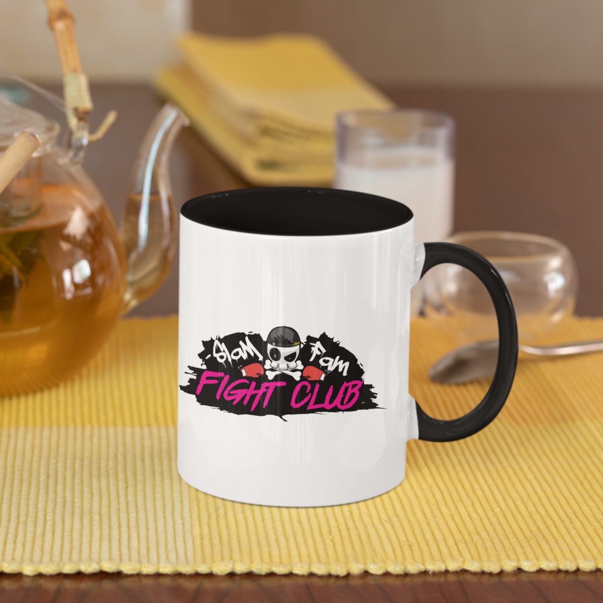 Slam Fam Fight Club Mug with Color Inside – Slaker Merch